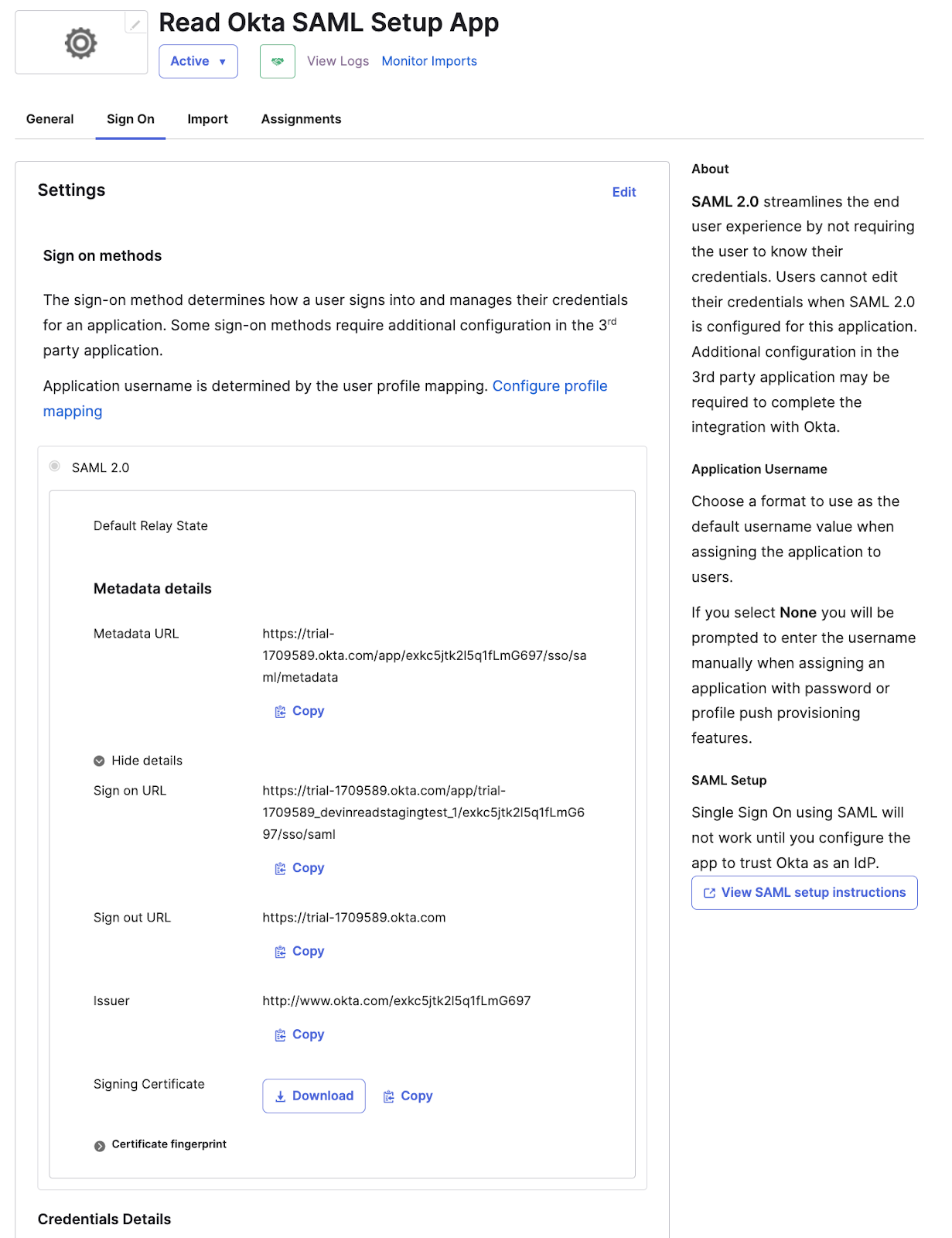 Setting up SAML Authentication with Okta – Read Help Center