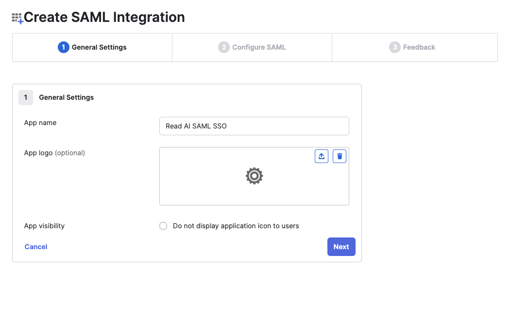 Setting up SAML Authentication with Okta – Read Help Center