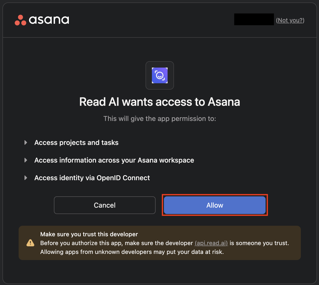 Creating Asana tasks from your action items – Read Help Center