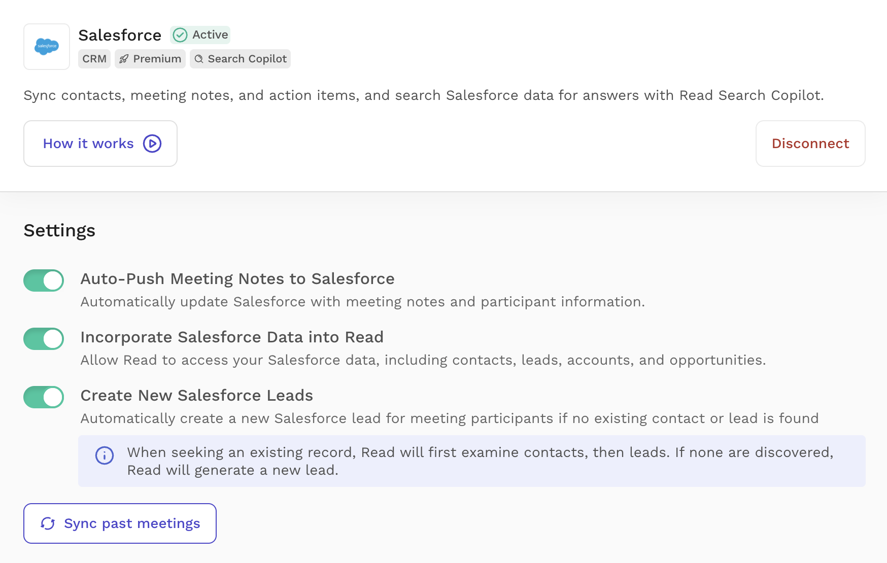 How to log meeting notes to Salesforce – Read Help Center