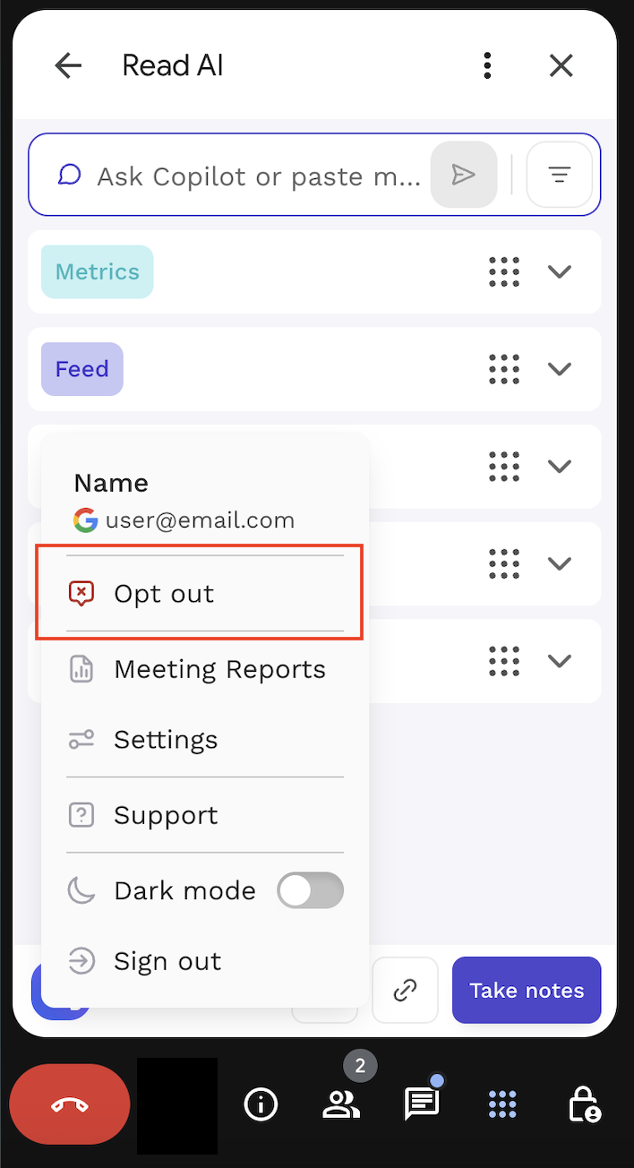 Using Read's add-on for Google Meet (Native Recording) – Read Help Center