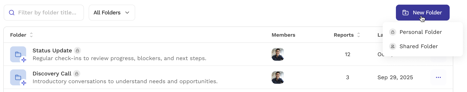 Basic folder actions – Read Help Center